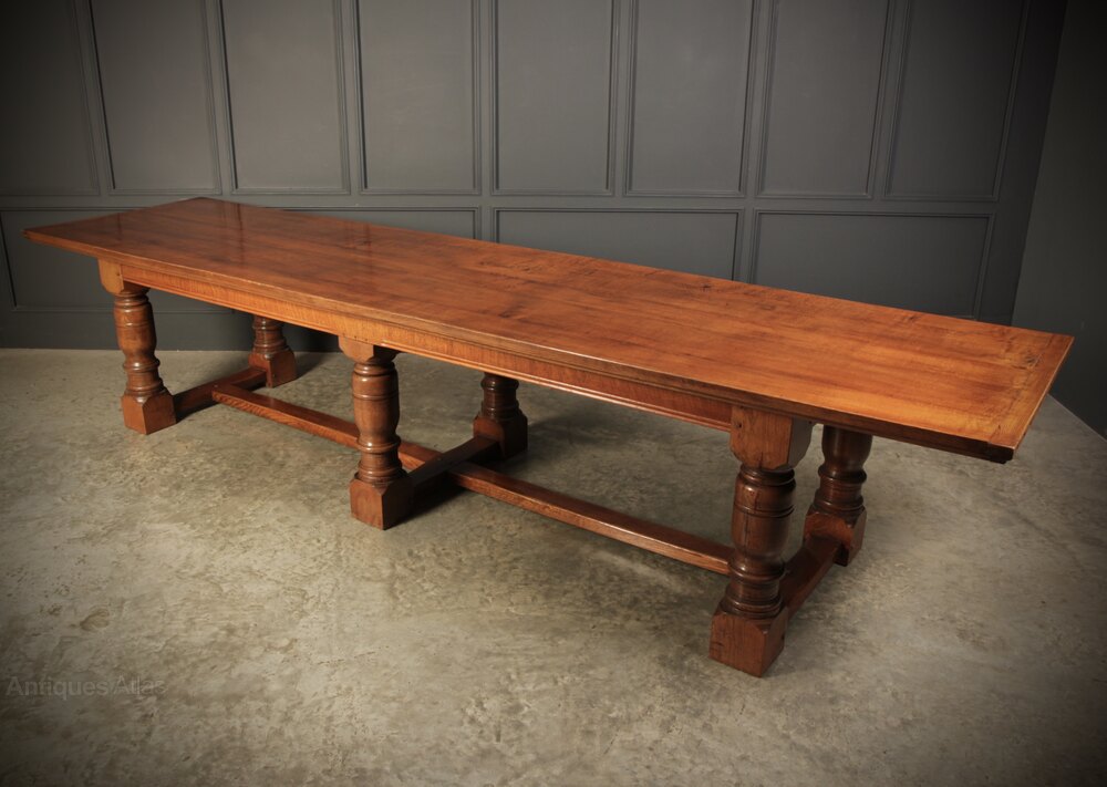Very Long Oak Refectory Dining Table as287a5300 / MEEE231110B ...