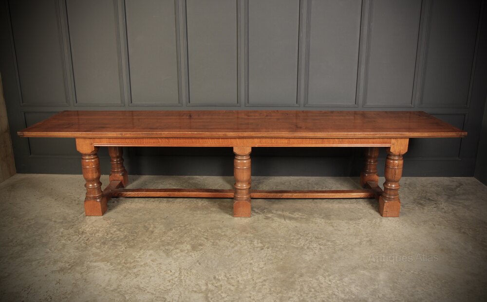 Very Long Oak Refectory Dining Table as287a5300 / MEEE231110B ...