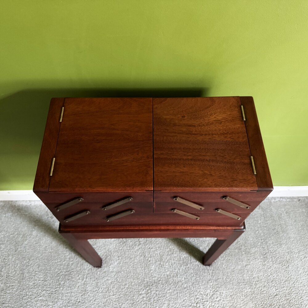 Edwardian Mahogany Cantilever Sewing Table / Box as1177a243 / LLV00169 ...