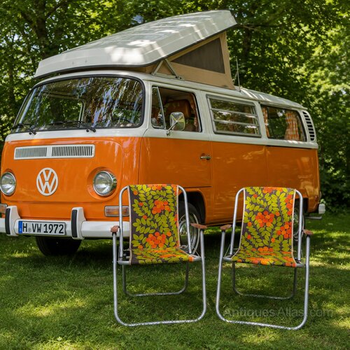 Antiques Atlas - Pair 1970s Folding Retro Camping / Garden Chairs ...