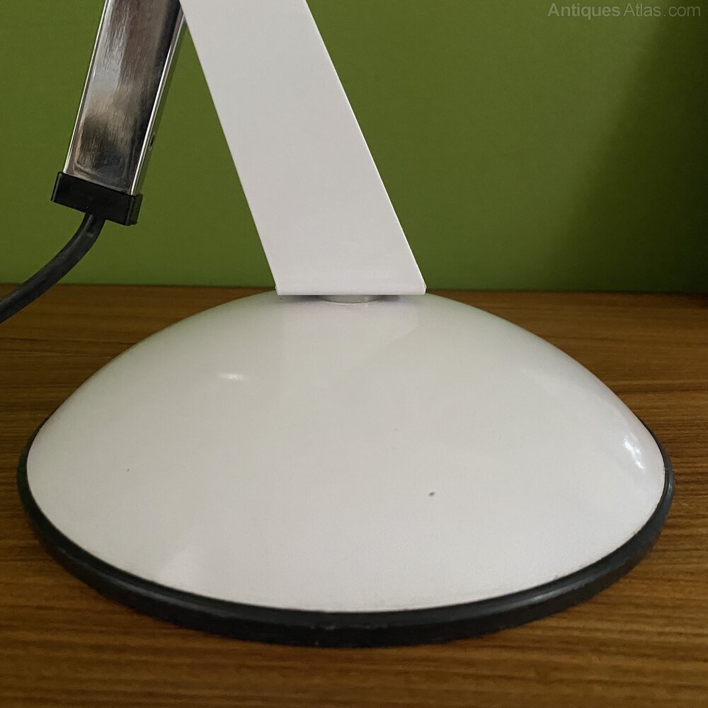 Antiques Atlas - Prova Vintage Italian Desk Lamp, White And Chrome ...