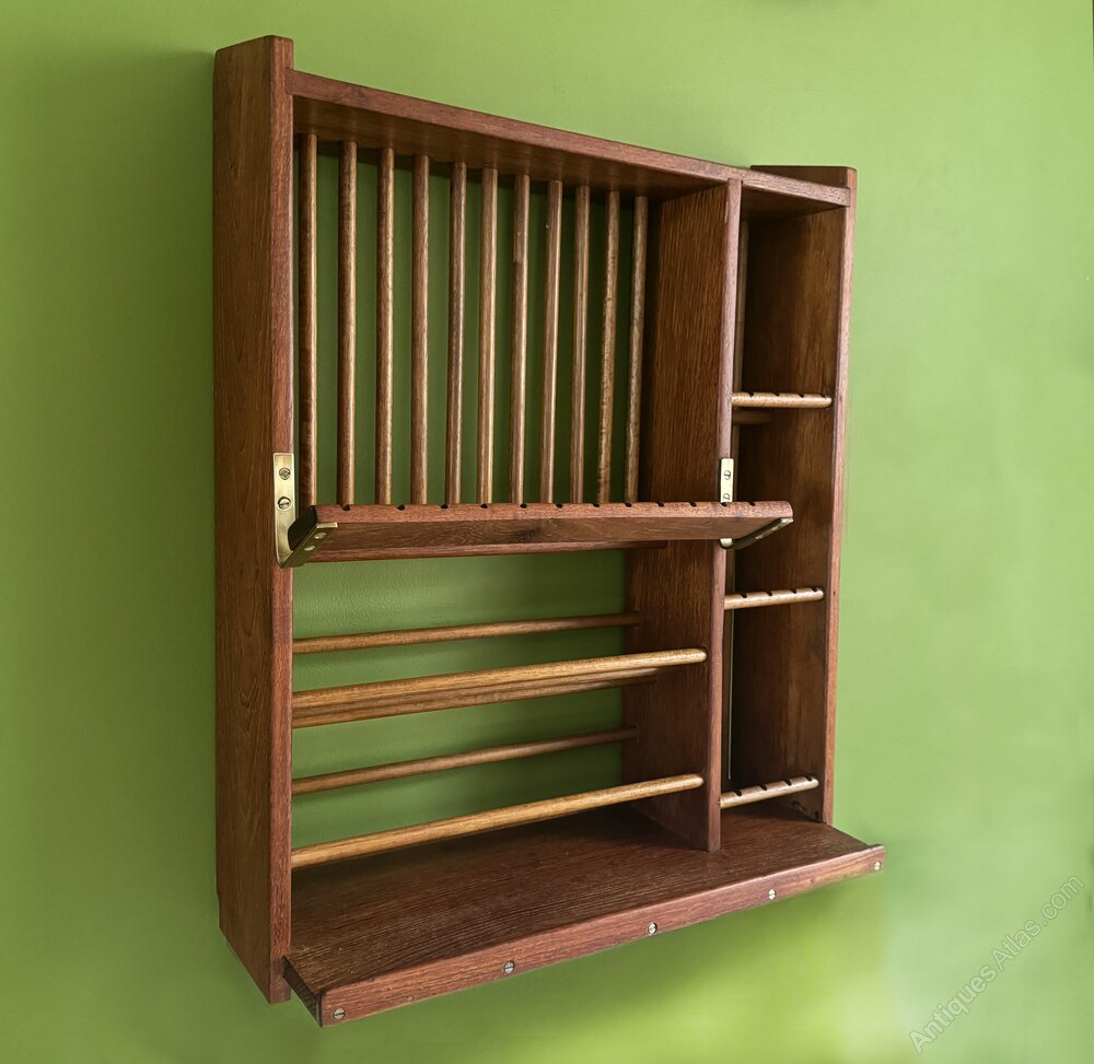 Staines 1930s Solid Teak And Brass Plate Rack as1177a228 / LLV00156 ...