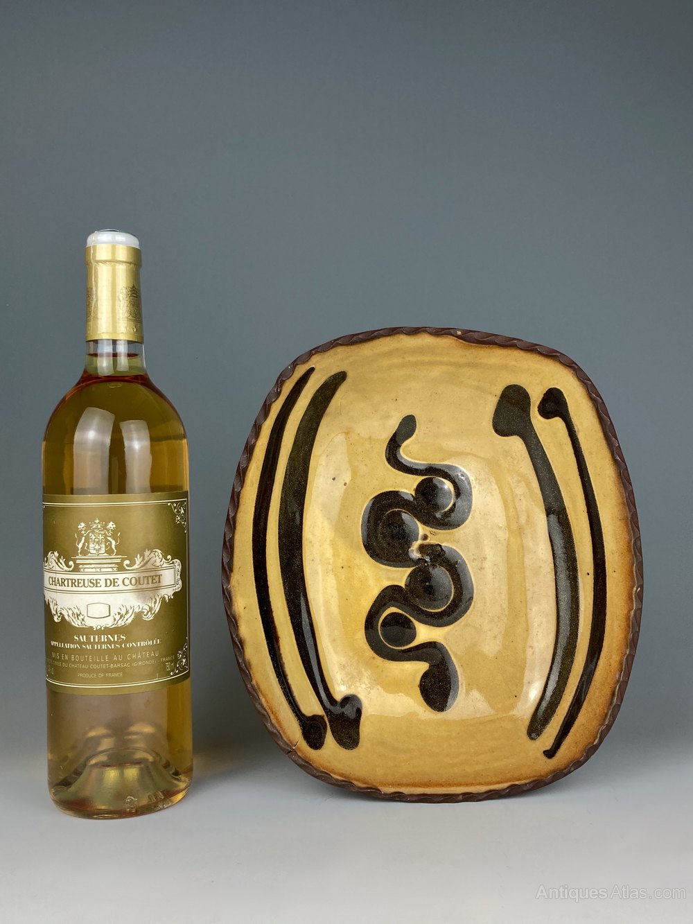 Antiques Atlas - Early Winchcombe Pottery Slipware Earthenware Dish