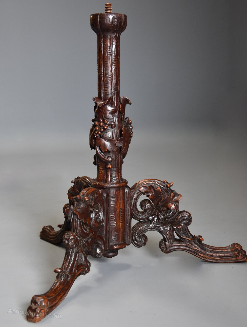 19thc Black Forest Carved Linden Wood Centre Table as304a2681 / LVS1079 ...