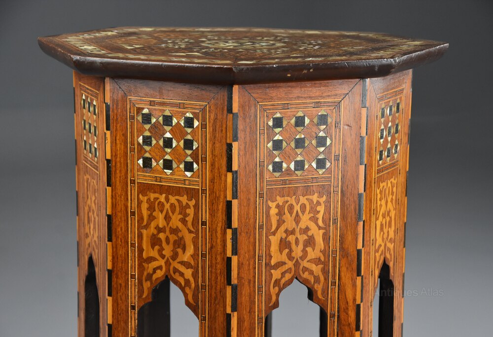 19thc Liberty & Co. Inlaid Moorish Octagonal Table as304a2467 / LVS1482 ...