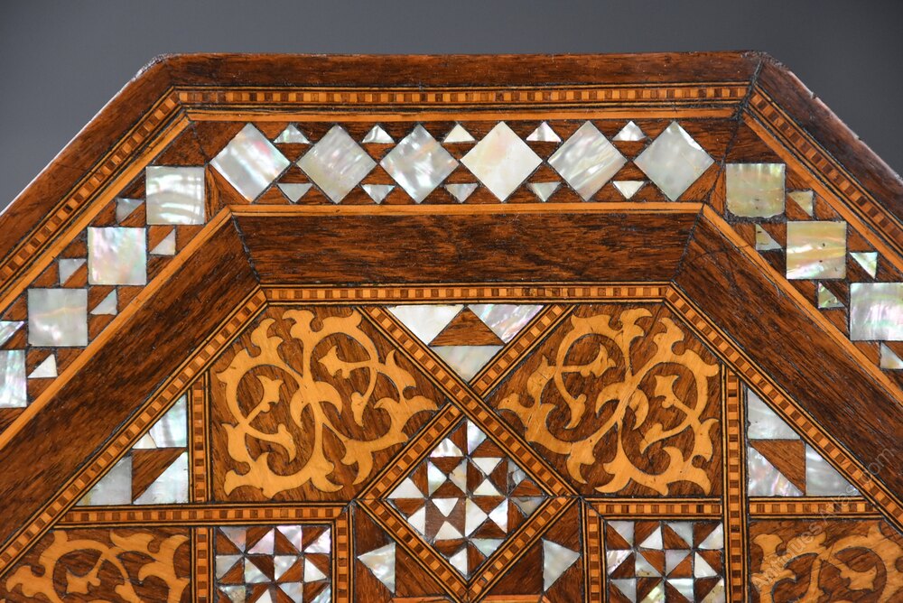 19thc Liberty & Co. Inlaid Moorish Octagonal Table as304a2467 / LVS1482 ...