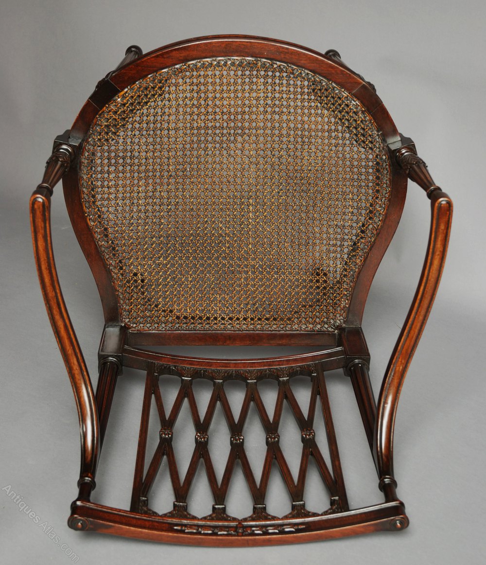 Edwardian Mahogany Sheraton Style Chair - Antiques Atlas