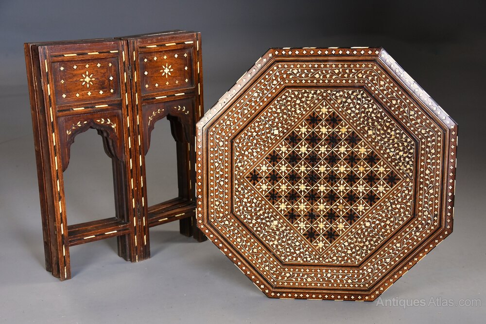 Fine Quality 19thc Anglo Indian Inlaid Table as304a1989 / LVS1390 ...
