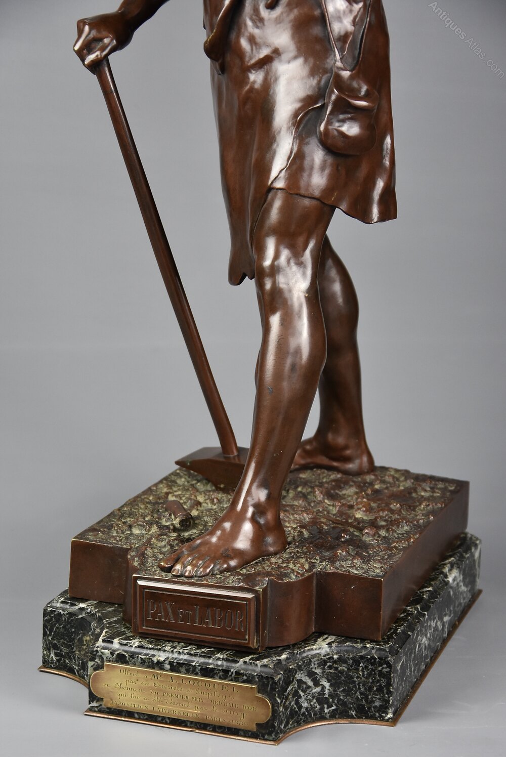 Antiques Atlas - Large French Bronze 'Pax Et Labor' By E Picault ...