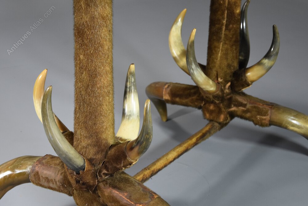 Late 19thc Highly Decorative German Cow Horn Table as304a2322 / LVS1040 ...