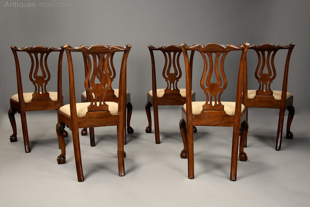Rare Fine Quality Set Of Six George II Chairs - Antiques Atlas