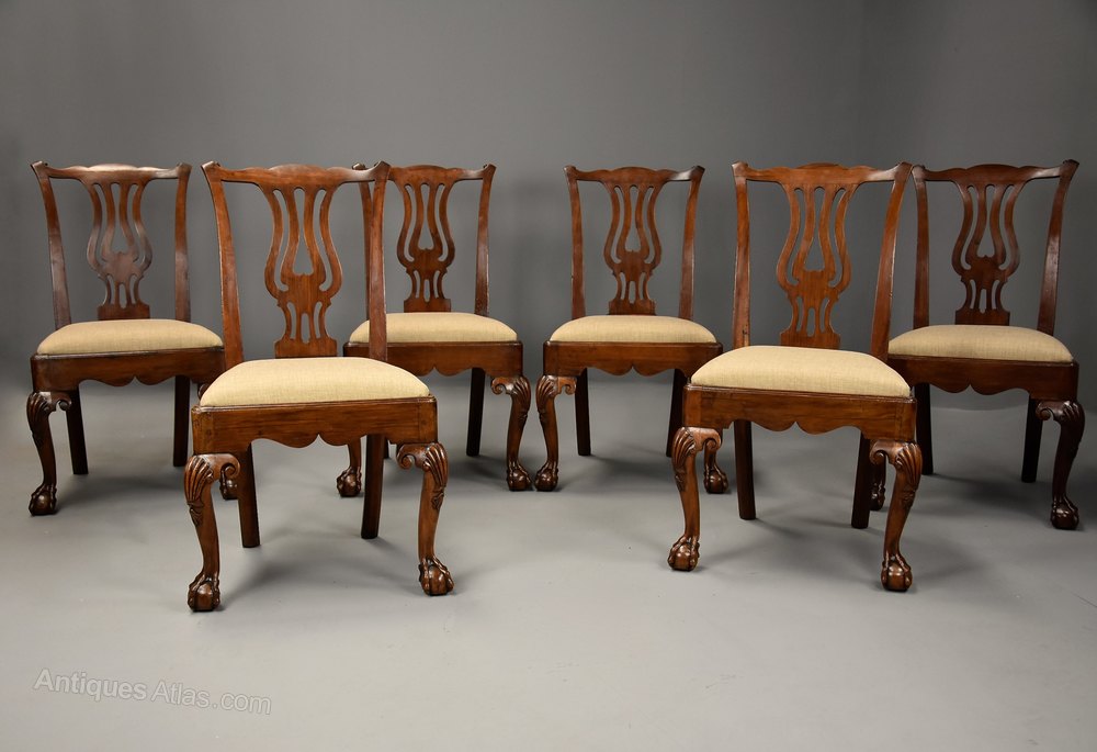 Rare Fine Quality Set Of Six George II Chairs - Antiques Atlas
