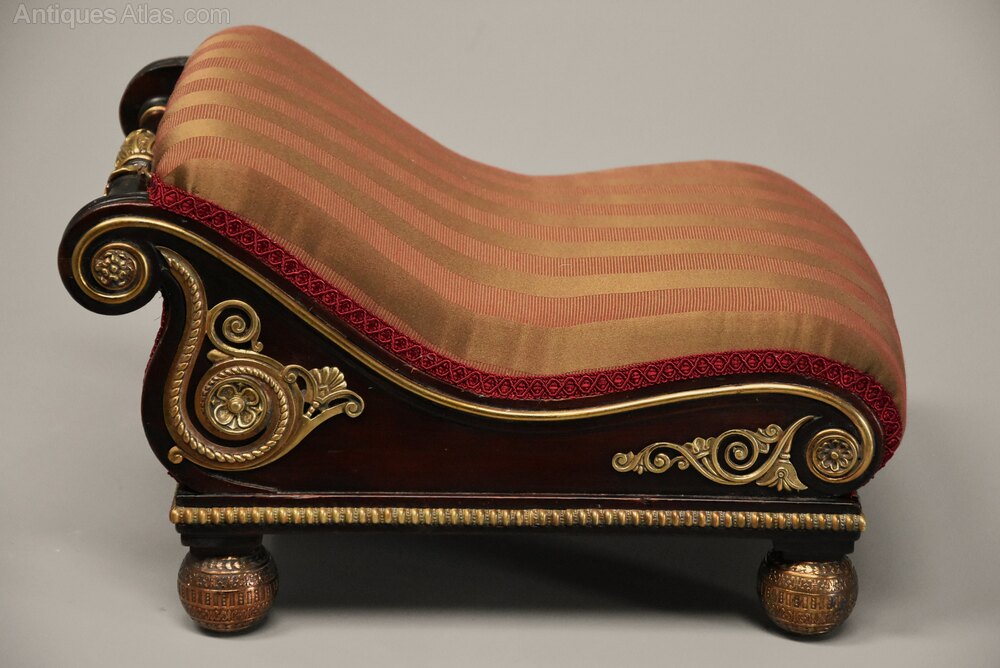 Regency Foot Stool In Manner Of Matthew Gregson - Antiques Atlas