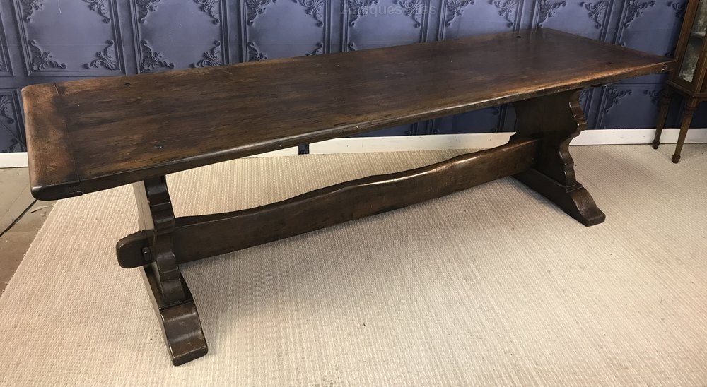 Large Oak Refectory Table as1112a105 / 476 - Antiques Atlas