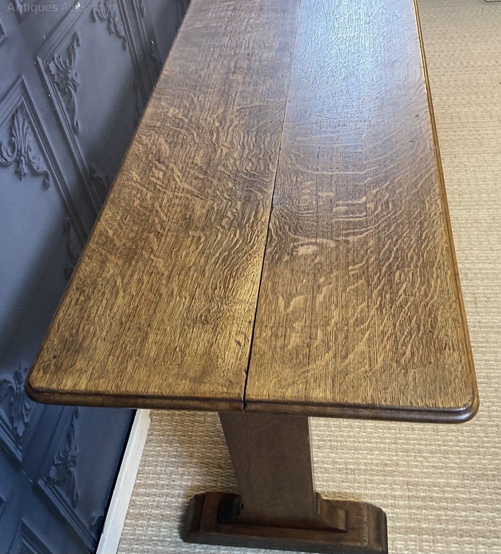 Large Oak Refectory Table - Antiques Atlas