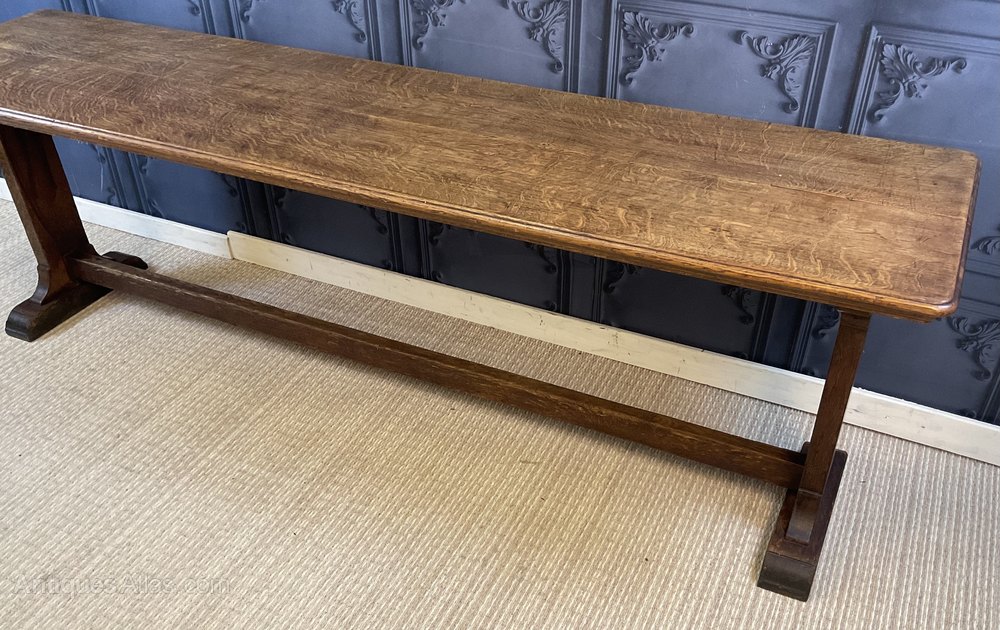 Large Oak Refectory Table - Antiques Atlas