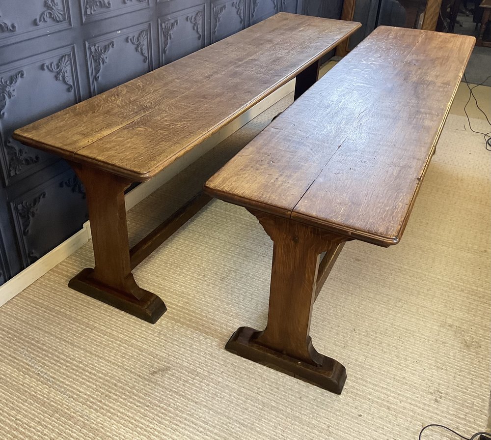 Large Oak Refectory Table - Antiques Atlas