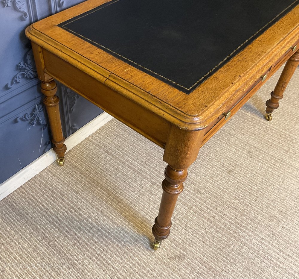 Victorian Oak Writing Table - Antiques Atlas