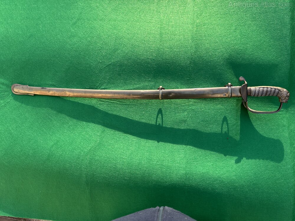 Antiques Atlas - British 1827/46 Naval Officers Sword C/w Scabbard ...