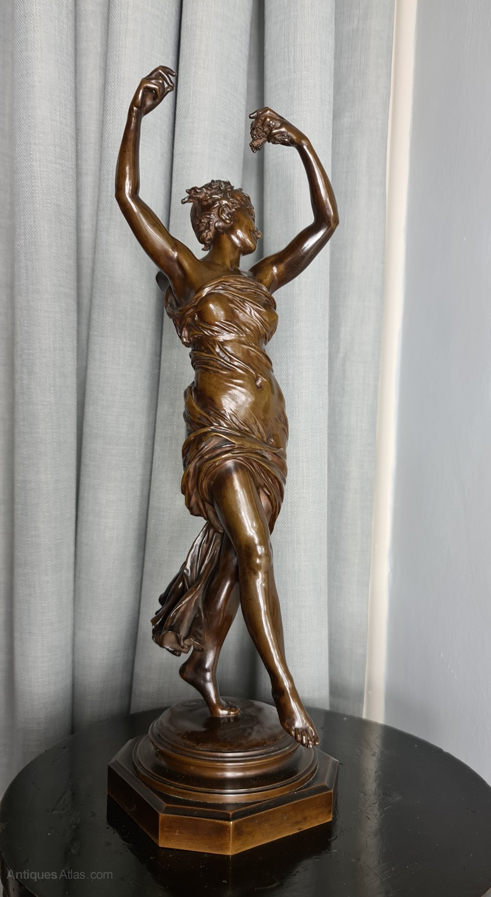 Antiques Atlas - Art Nouveau Bronze Figure By Eugene Delaplanche