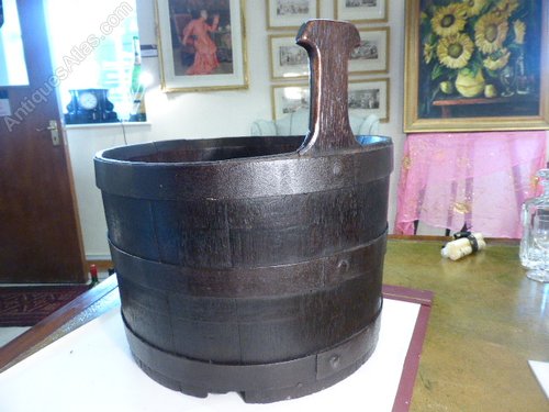 Antiques Atlas - Interesting "Scottish Kiver" Coopered Ash Barrel.