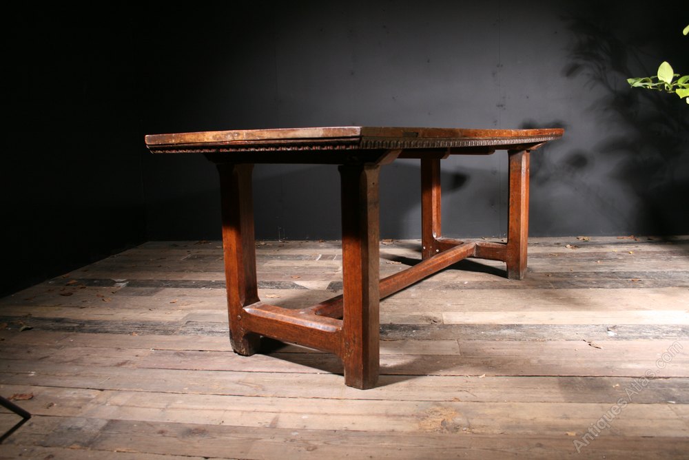 Large Walnut Farmhouse Table - Antiques Atlas