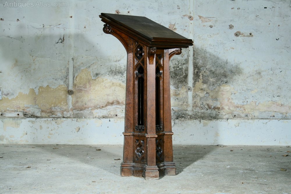 Rare Oak Lectern, By Harry Hems Of Exeter - Antiques Atlas