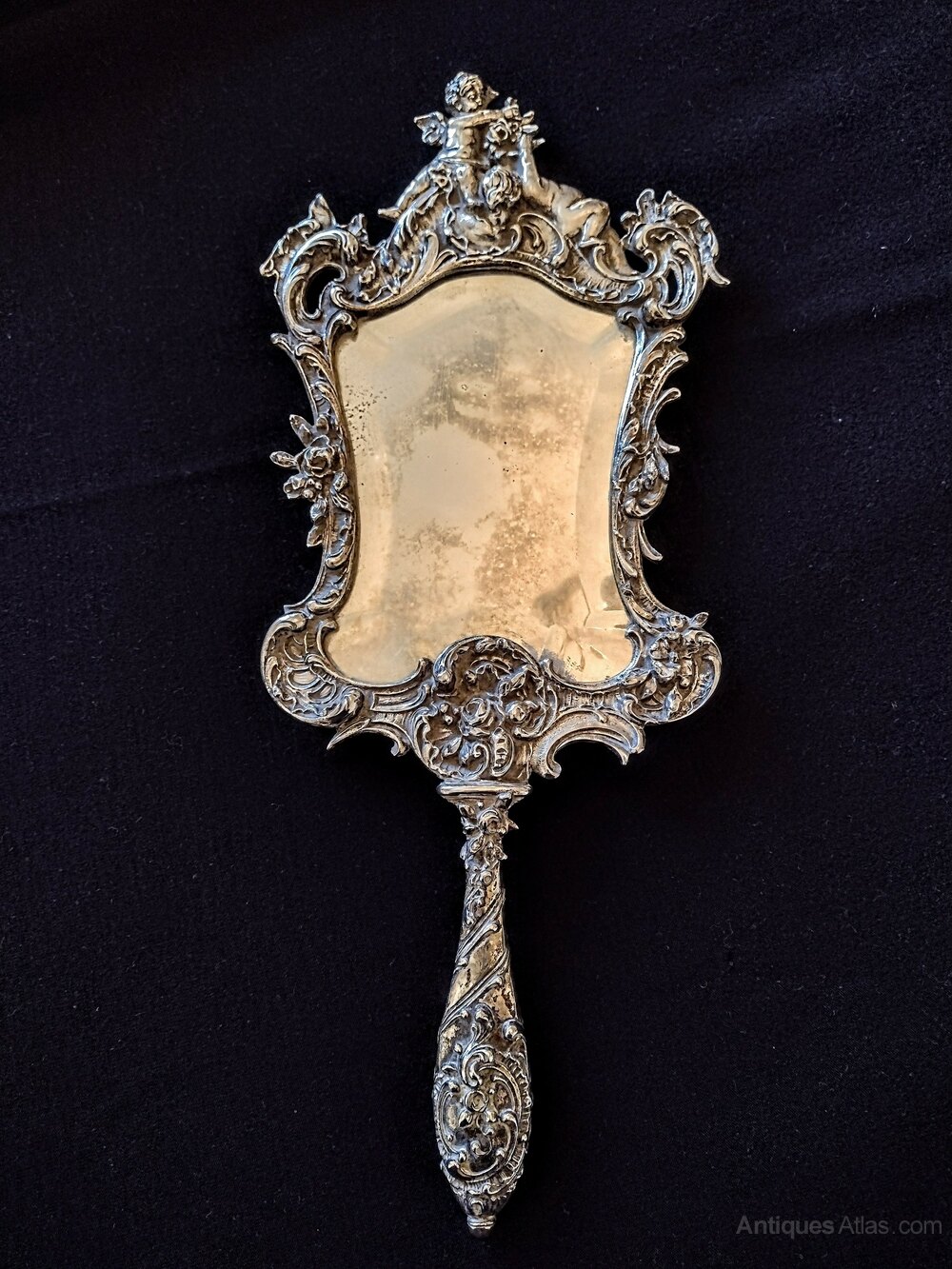 Antiques Atlas - Silver Hand Mirror as1002a164