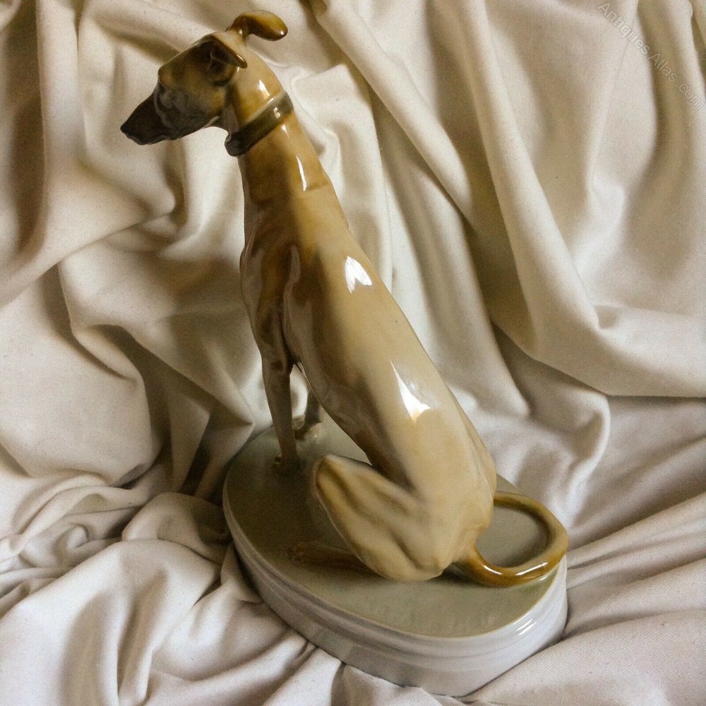 Antiques Atlas - Porcelain Greyhound as1041a002 / 202