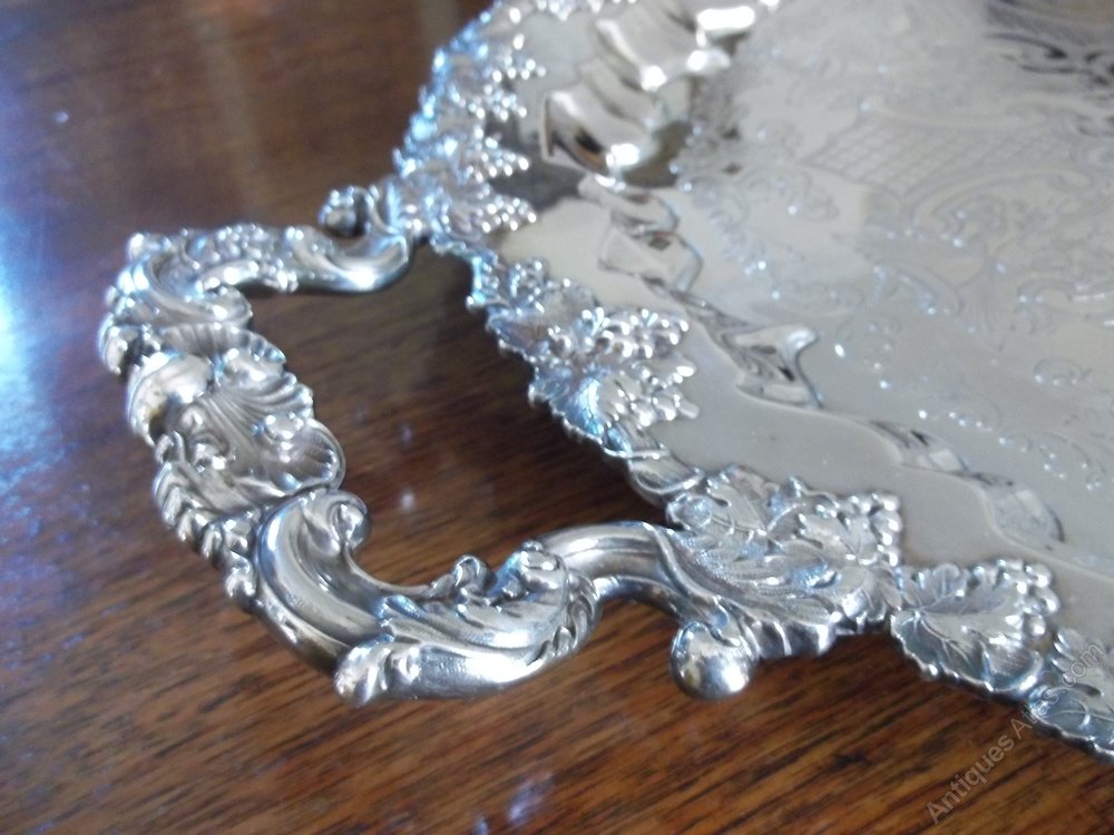 Antiques Atlas - Silver Plated Butler's Tray