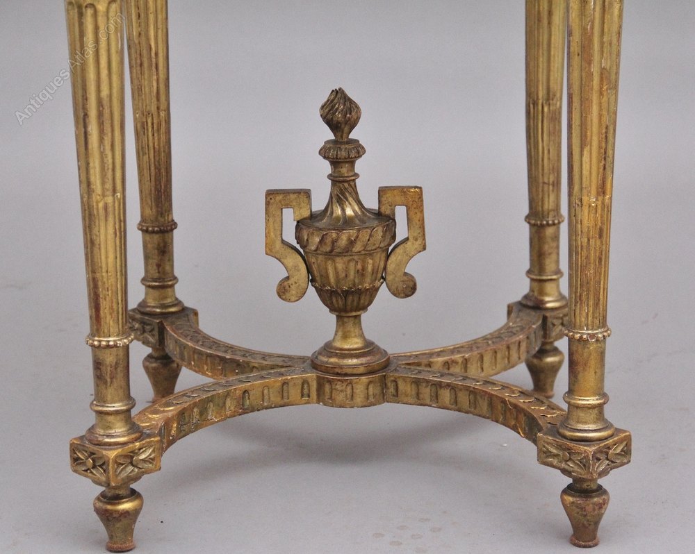 19th Century French Gilt And Marble Top Table - Antiques Atlas