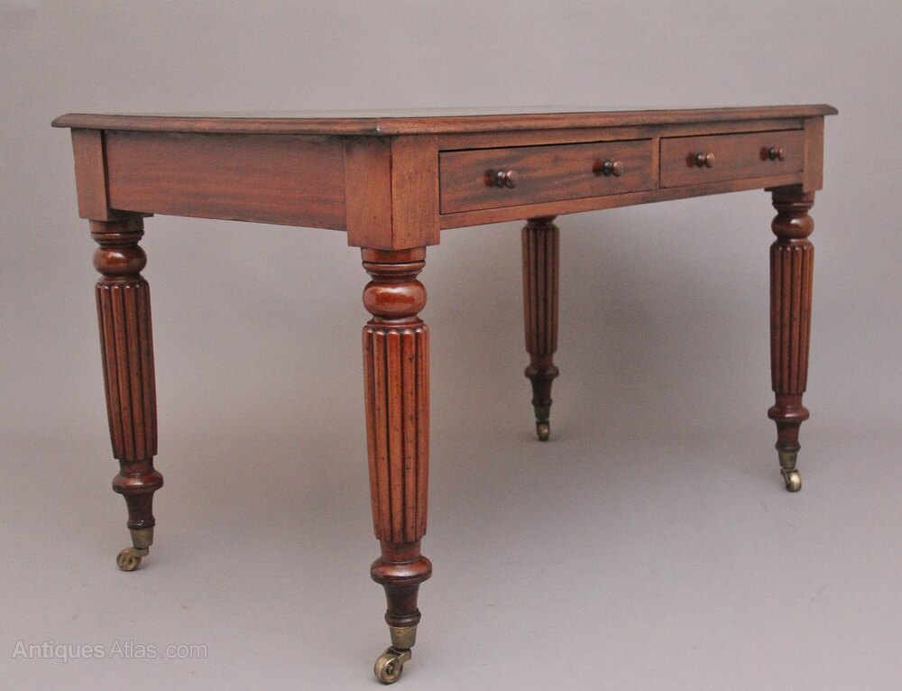 19th Century Antique Mahogany Partners Writing Desk as256a3388 / 3824 ...