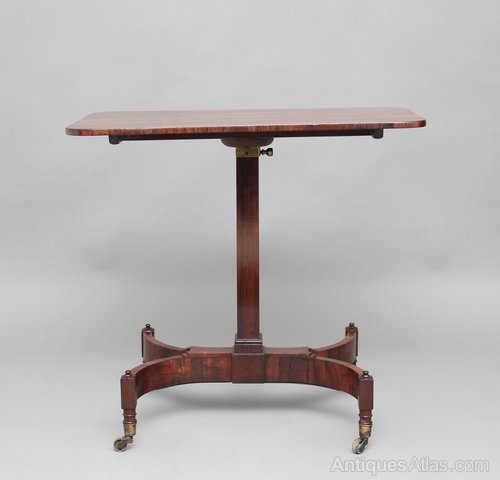19th Century Rosewood Adjustable Table as256a1725 - Antiques Atlas