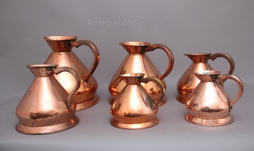 Antiques Atlas - A Set Of Six Highly Decorative 19th Century Copper ...