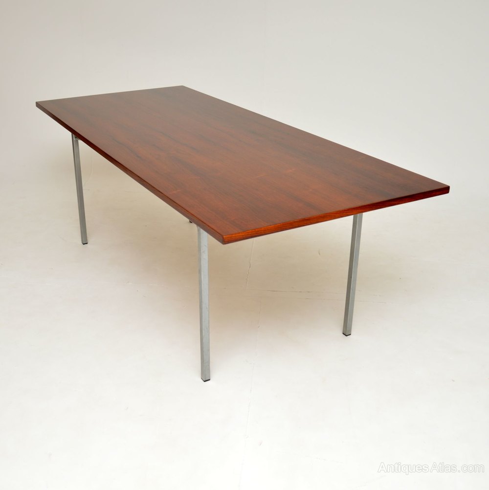 Antiques Atlas 1960s Danish Vintage Rosewood Steel Dining Table antiques-atlas-1960s-danish-vintage-rosewood-steel-dining-table