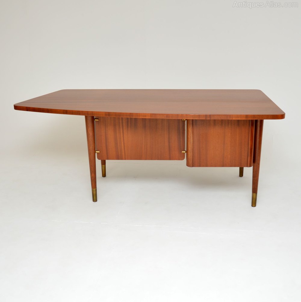 Antiques Atlas - 1960's Vintage Walnut Executive Desk