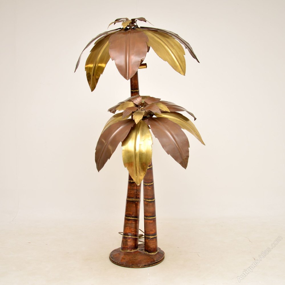 Antiques Atlas - 1970's Vintage Italian Brass Palm Tree Floor Lamp ...