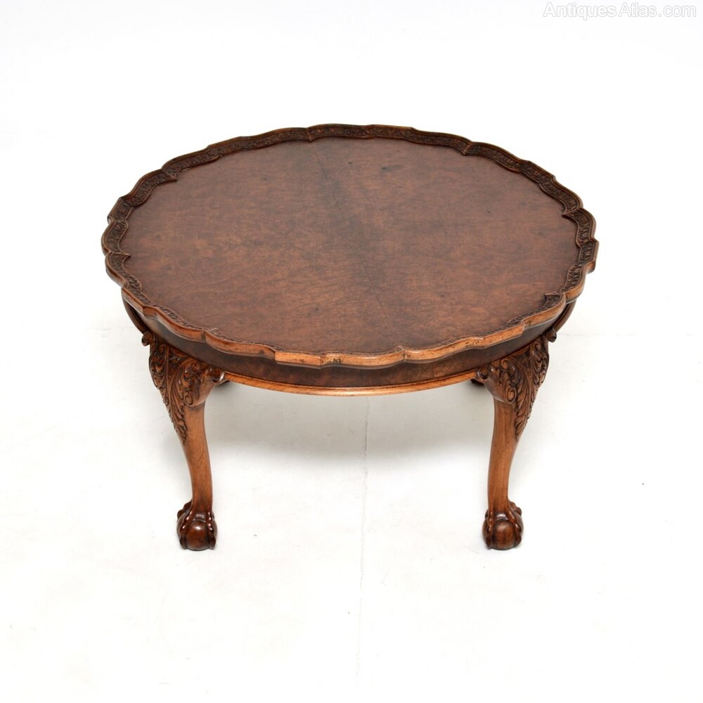 Antique Burr Walnut Pie Crust Coffee Table as592a13581 / 11797 ...