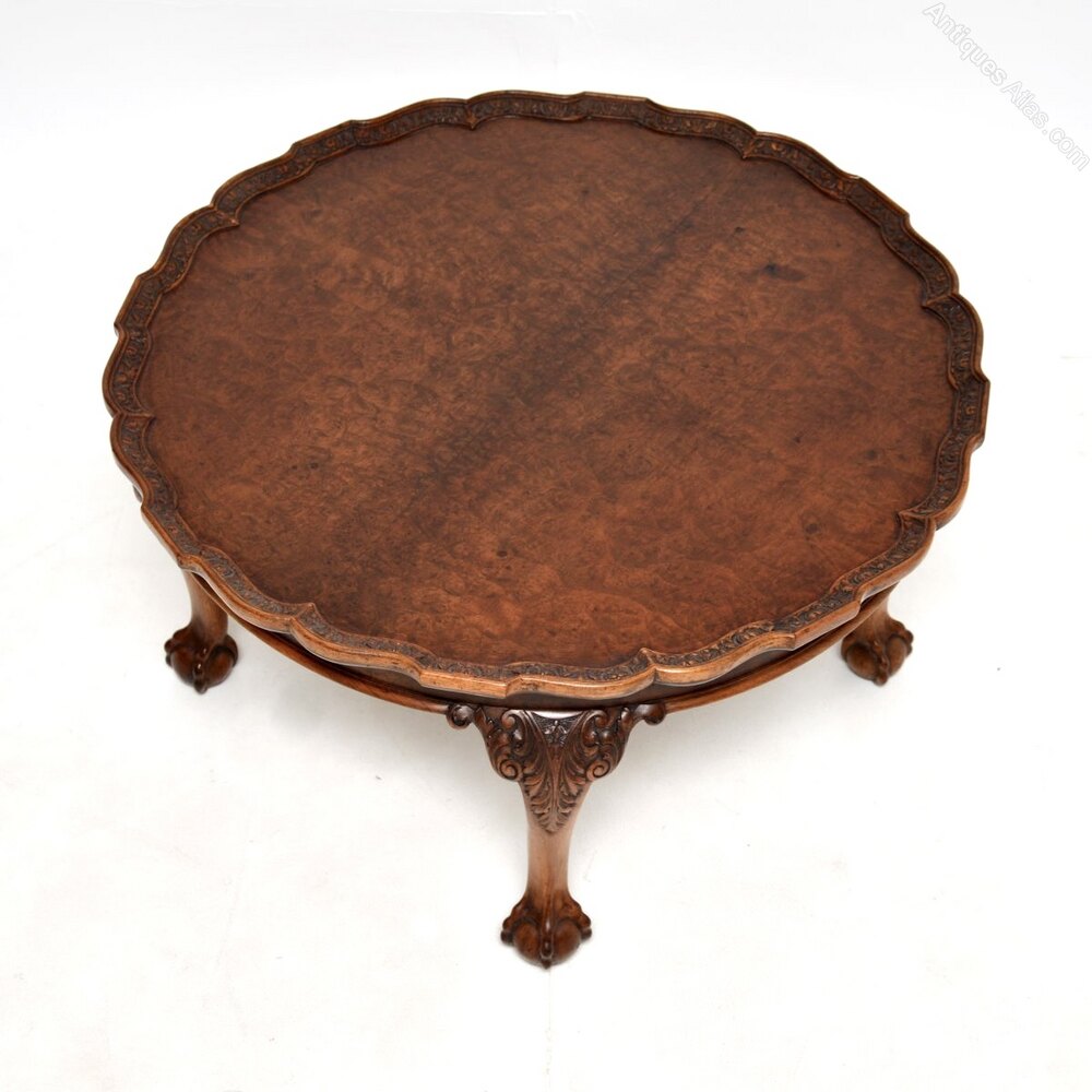 Antique Burr Walnut Pie Crust Coffee Table as592a13581 / 11797 ...