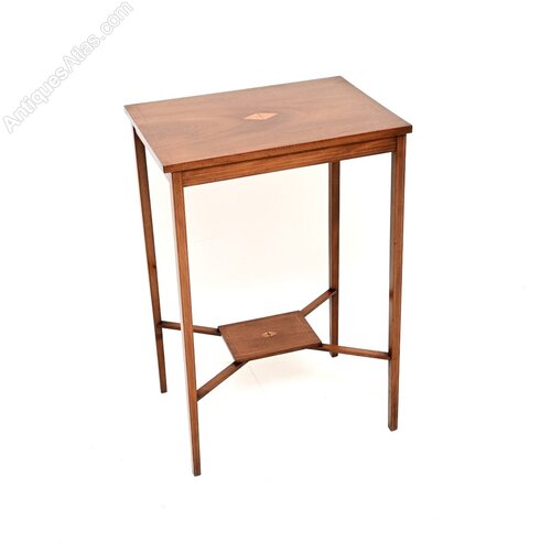 Antique Edwardian Inlaid Mahogany Side Table as592a14600 / 12814 ...