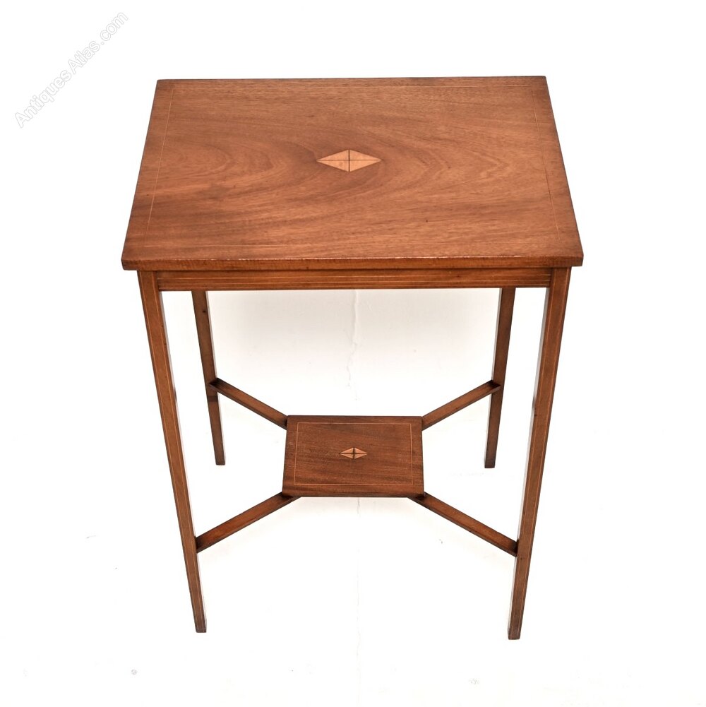 Antique Edwardian Inlaid Mahogany Side Table as592a14600 / 12814 ...