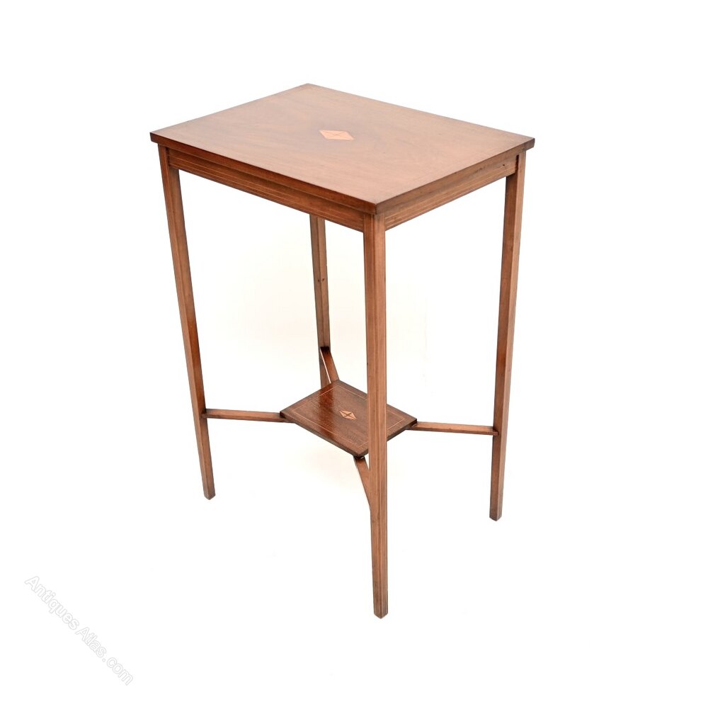 Antique Edwardian Inlaid Mahogany Side Table as592a14600 / 12814 ...