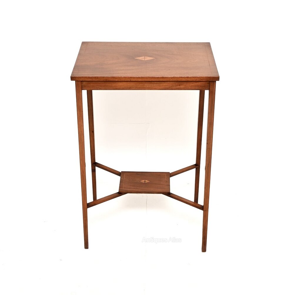 Antique Edwardian Inlaid Mahogany Side Table as592a14600 / 12814 ...