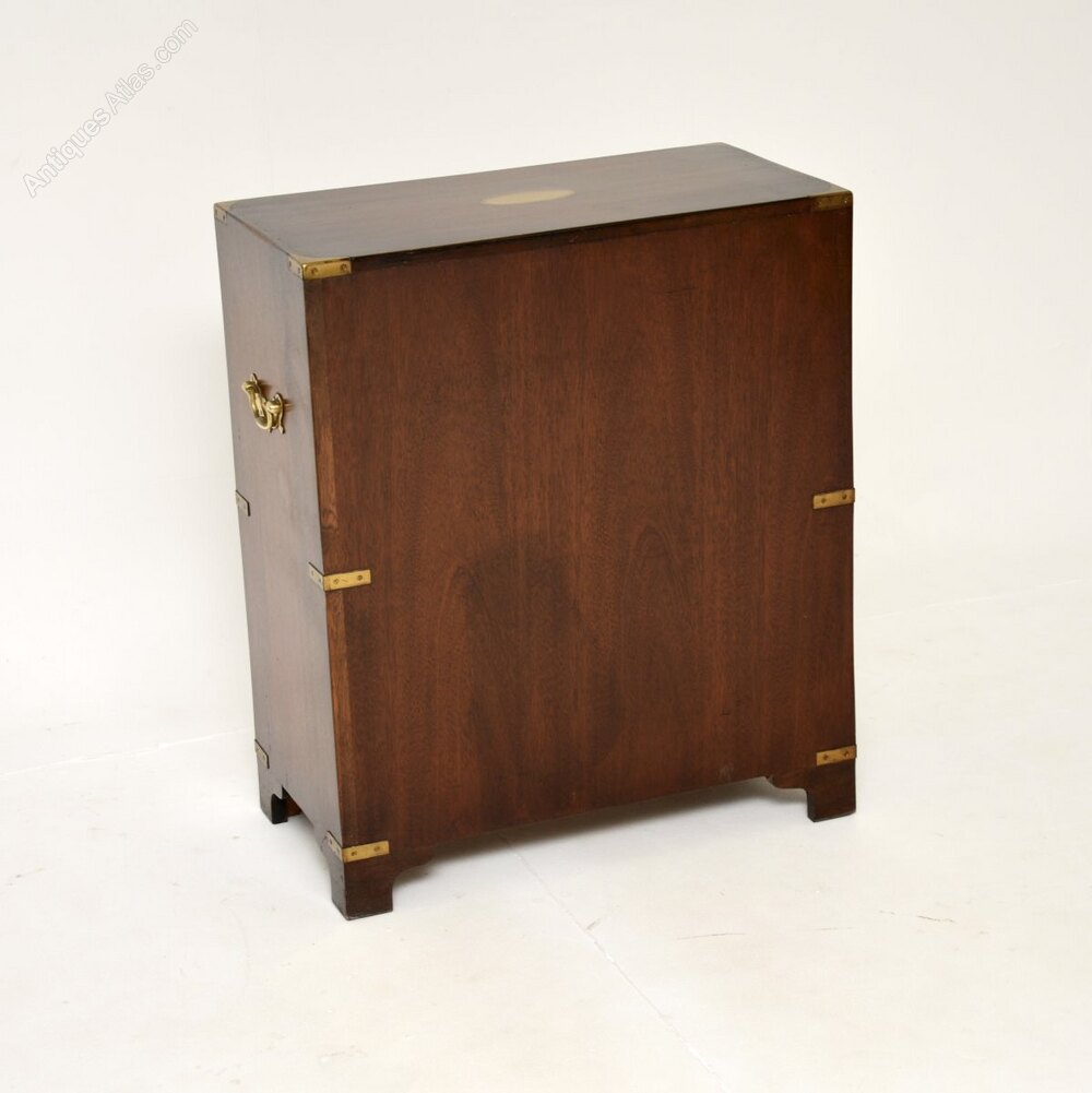 Antique Mahogany Military Campaign Style Chest as592a12767 / 10984 ...