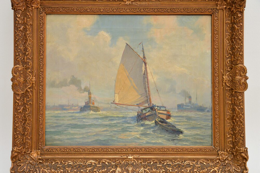 Antiques Atlas - Antique Oil Painting On Canvass By Gerard Wiegman