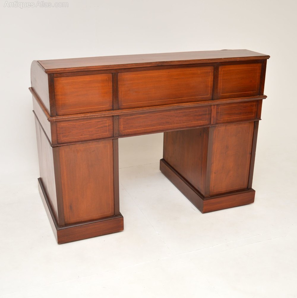 Antique Roll Top Mahogany Pedestal Desk - Antiques Atlas Antique Roll Top Mahogany Pedestal Desk - Antiques Atlas