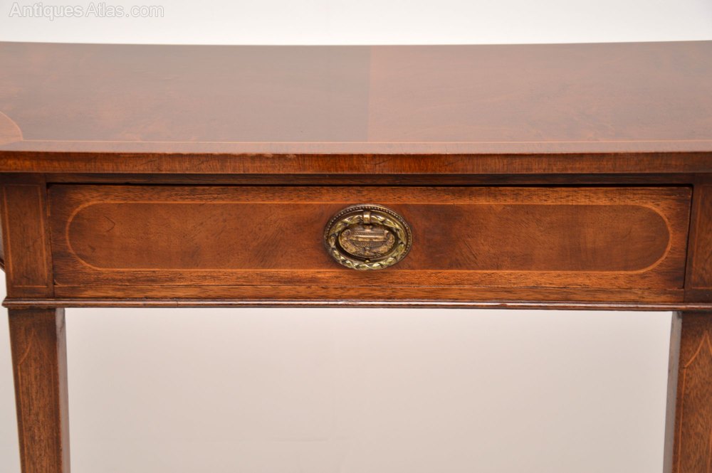 Antiques Atlas - Sheraton Style Inlaid Mahogany Console Table