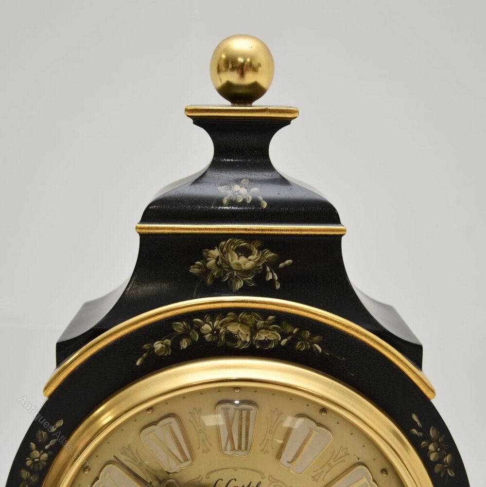 Antiques Atlas - Antique Swiss Hand Painted Wall Clock By Le Castel ...