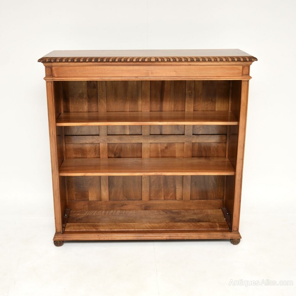Antique Walnut Open Bookcase as592a14660 / 12876 - Antiques Atlas