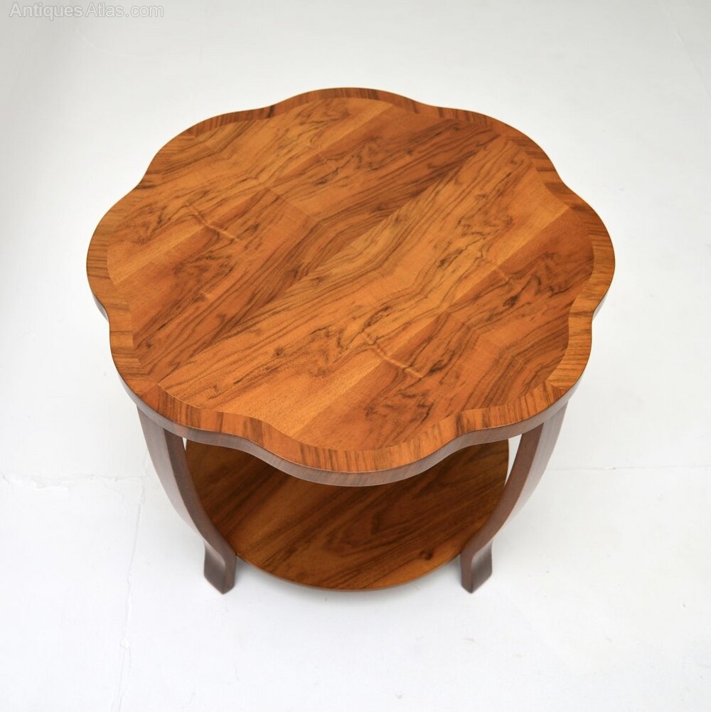 Art Deco Figured Walnut Occasional / Coffee Table as592a12587 / 10802 ...